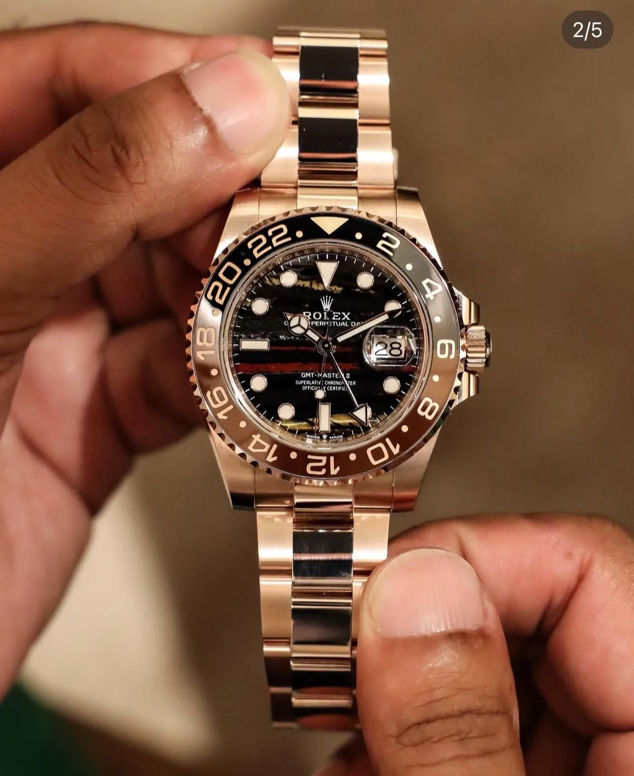 Rolex GMT Master II Ever Rose Gold First Copy Watch