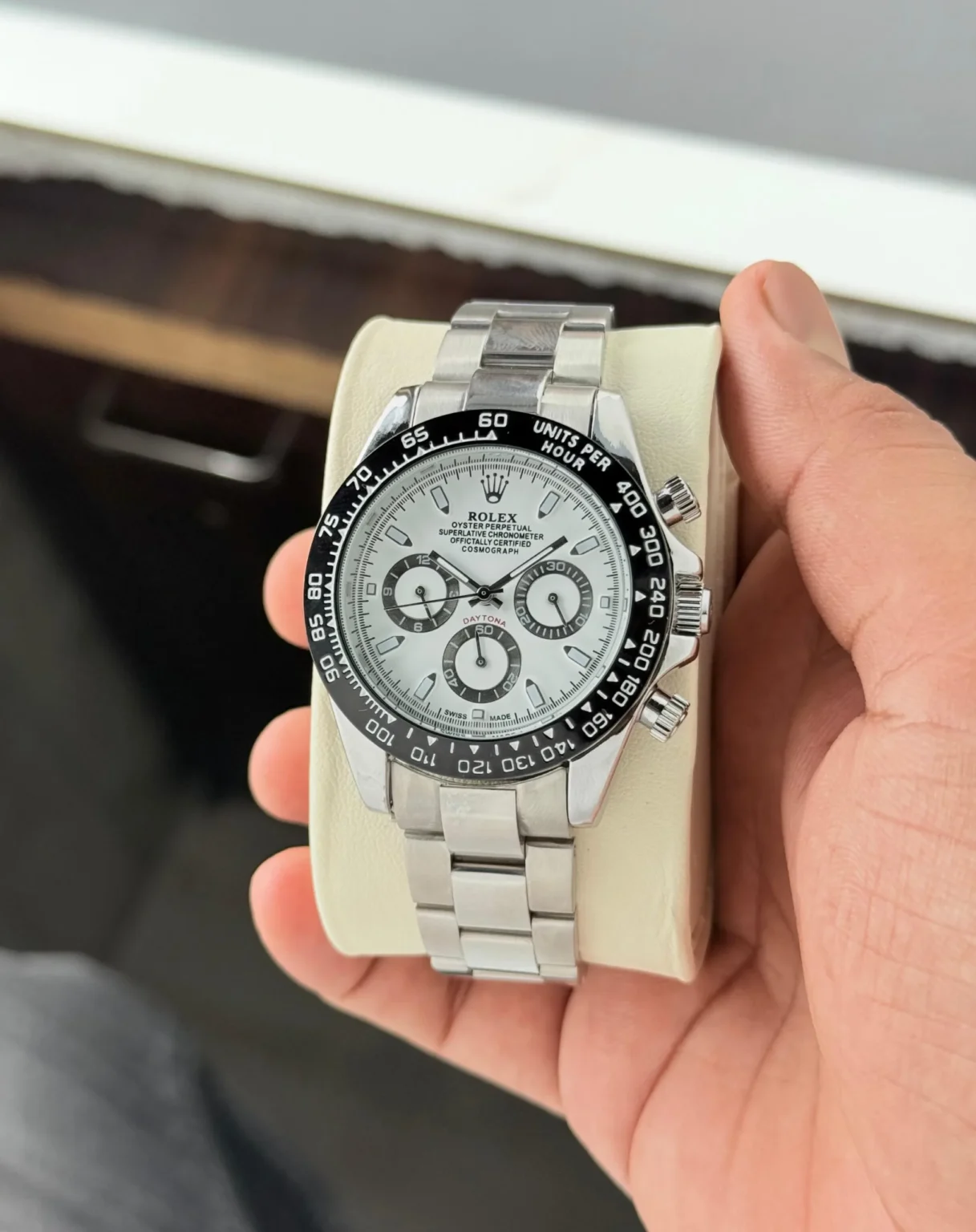 Rolex Panda Daytona Quartz First Copy Watch